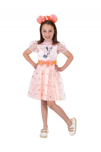 Minnie Mouse Rose Gold Deluxe Child Costume Look