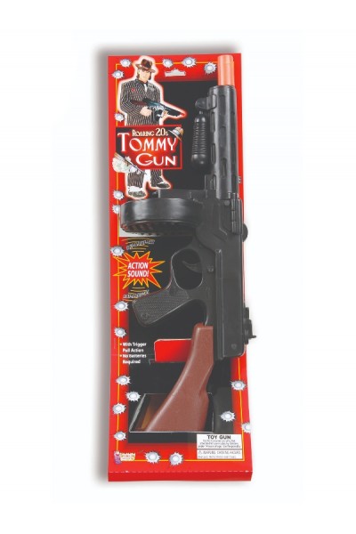 Gangster Machine Gun Prop - Black 1920s