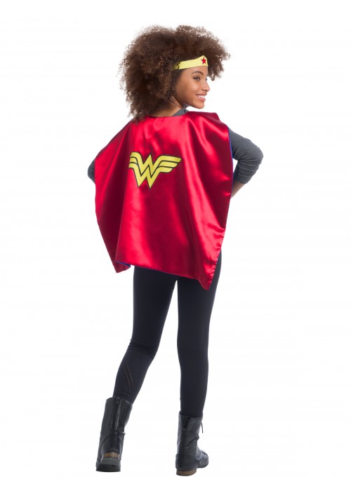 Wonder Woman Girls Cape Set DC Comics Costume Play