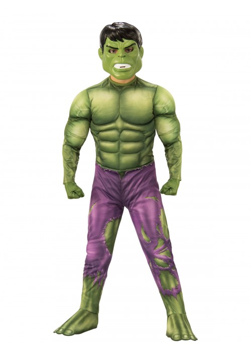 Hulk Deluxe Boy Costume For Parties