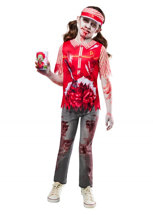 Zombie Burger Worker Child Costume | Costume City