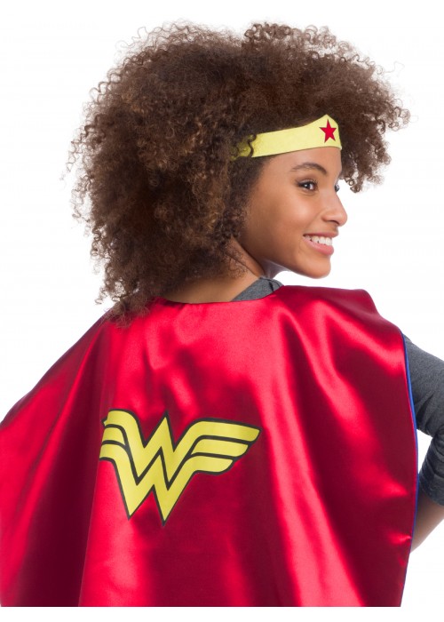 Wonder Woman Girls Cape Set DC Comics Costume Play