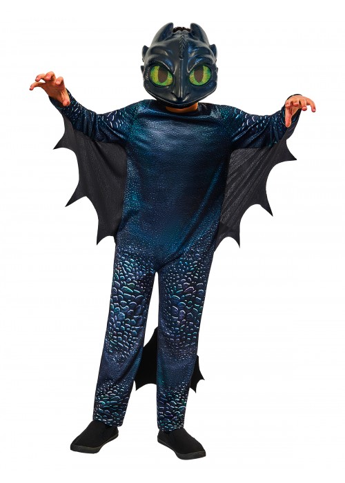 Toothless Night Fury Deluxe Child Costume | Dragon Adventure Look